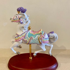 Lenox 1990 Carousel Horse Charger 9"h 8.5"l - Etsy
