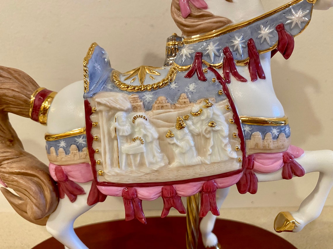 Lenox 2009 Christmas Carousel Horse Nativity 8.75"h 8.5"l Limited ...
