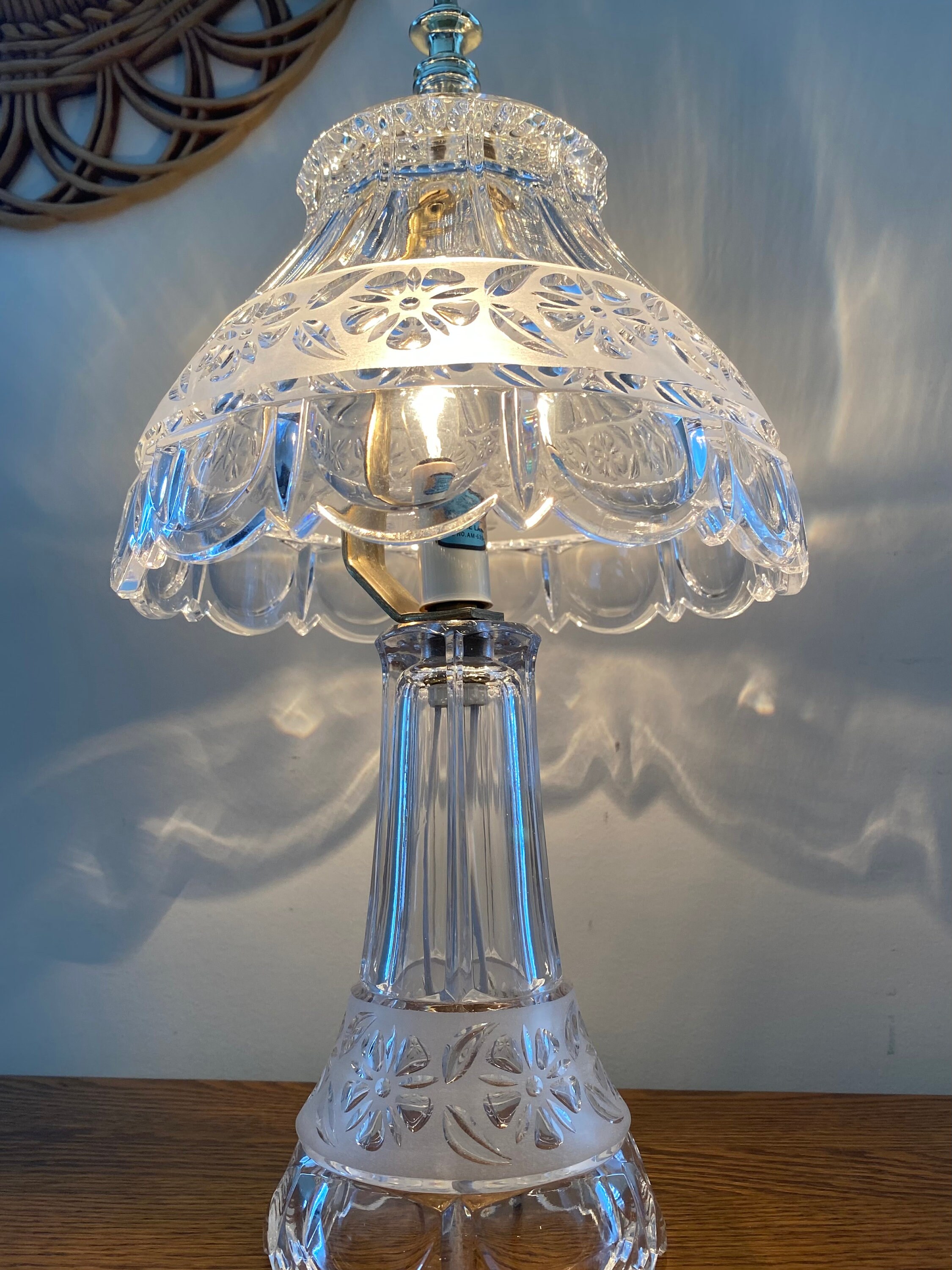 Crystal Clear Industries Crystal Boudoir Lamp 16"h 8"w for Valentine - Etsy