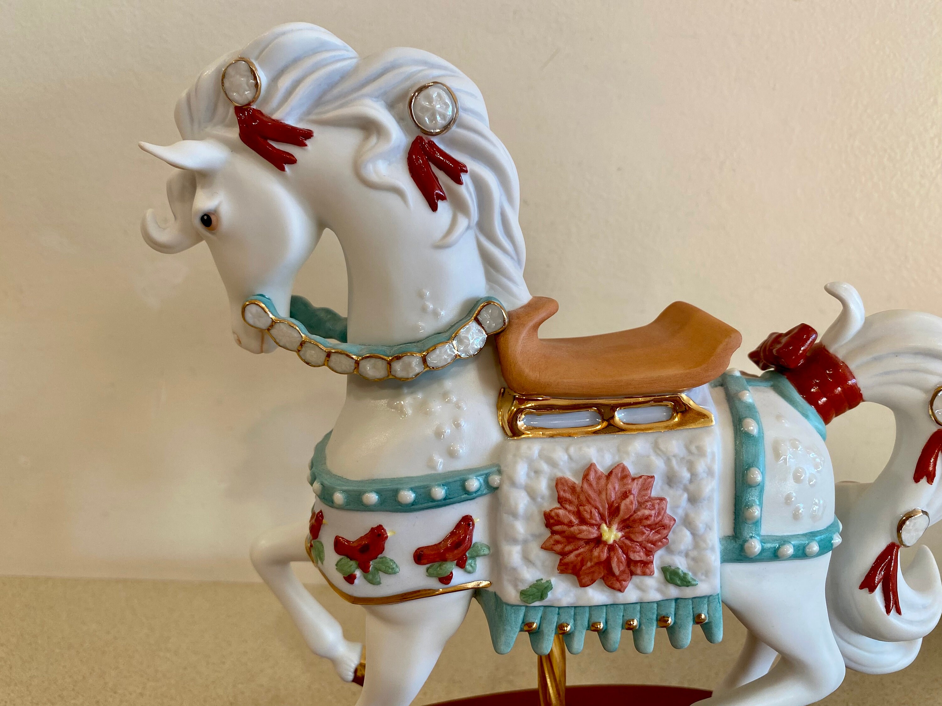 Lenox Christmas Carousel Horse 2005 Slade and Skates 9" by 8.5" Limited ...