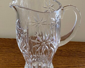 Lead Crystal Pitcher - Etsy