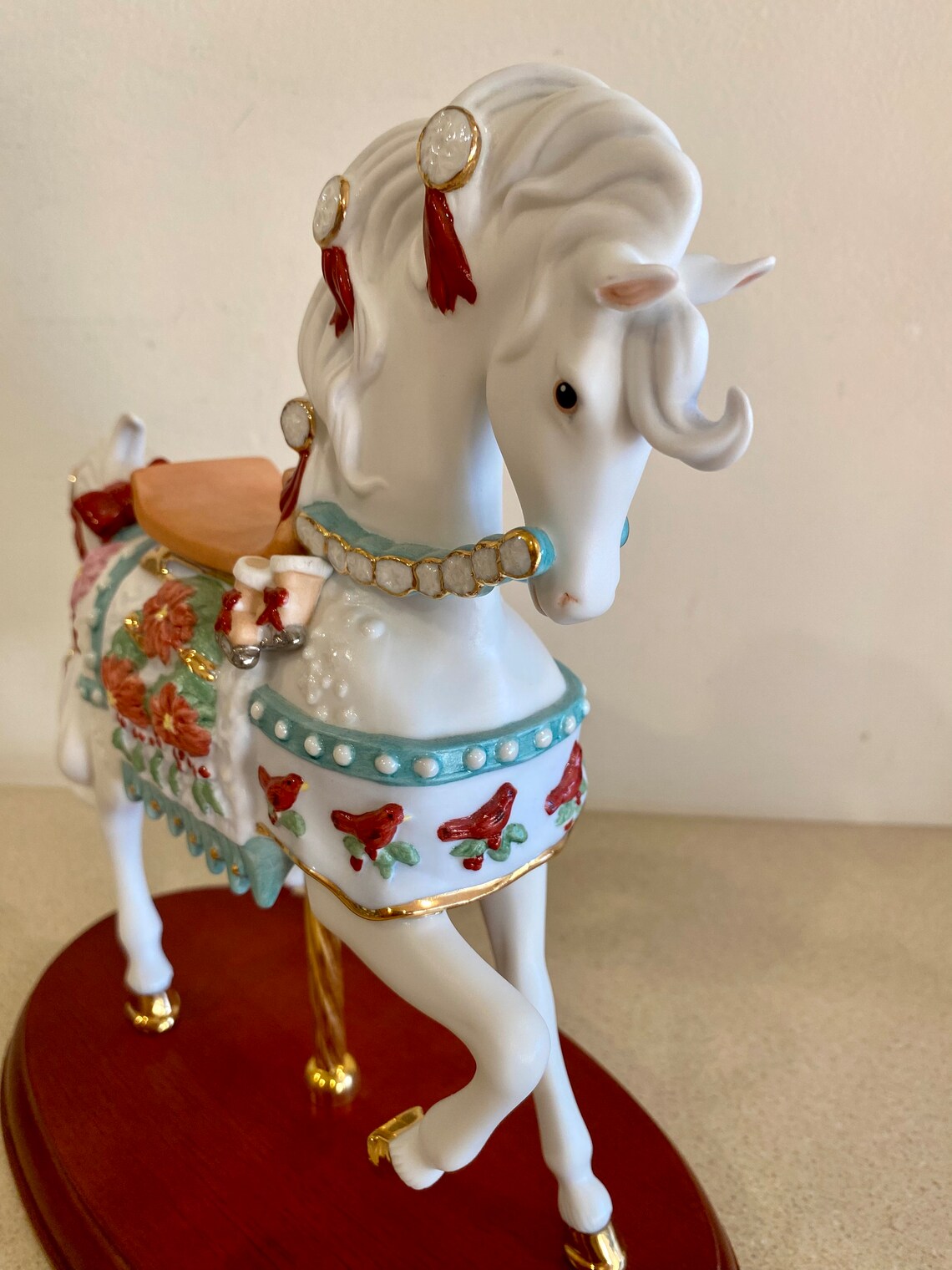 Lenox Christmas Carousel Horse 2005 Slade and Skates 9" by 8.5" Limited ...