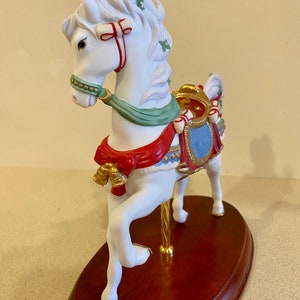 Lenox 1997 Christmas Carousel Horse Noel Angels 8.5" by 8.5" - Etsy