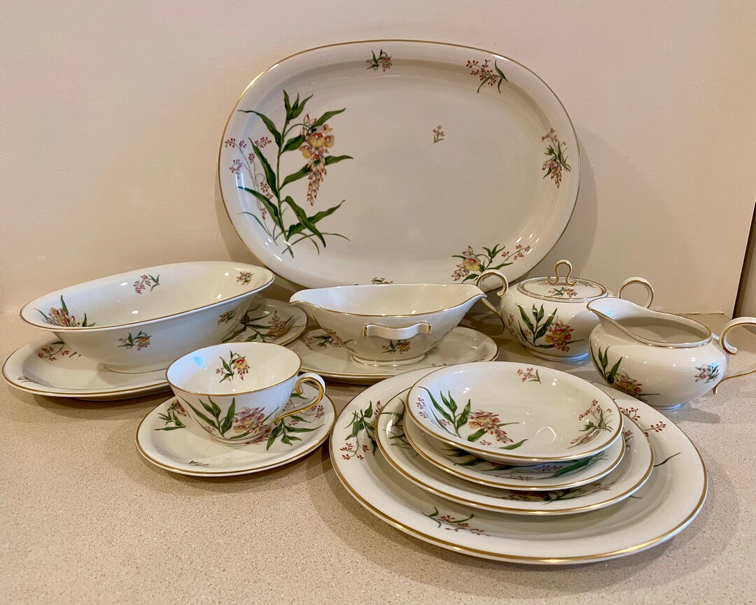 Franconia Krautheim Selb Bavaria Germany URSULA Dinner Set 77 Pcs 1960s ...