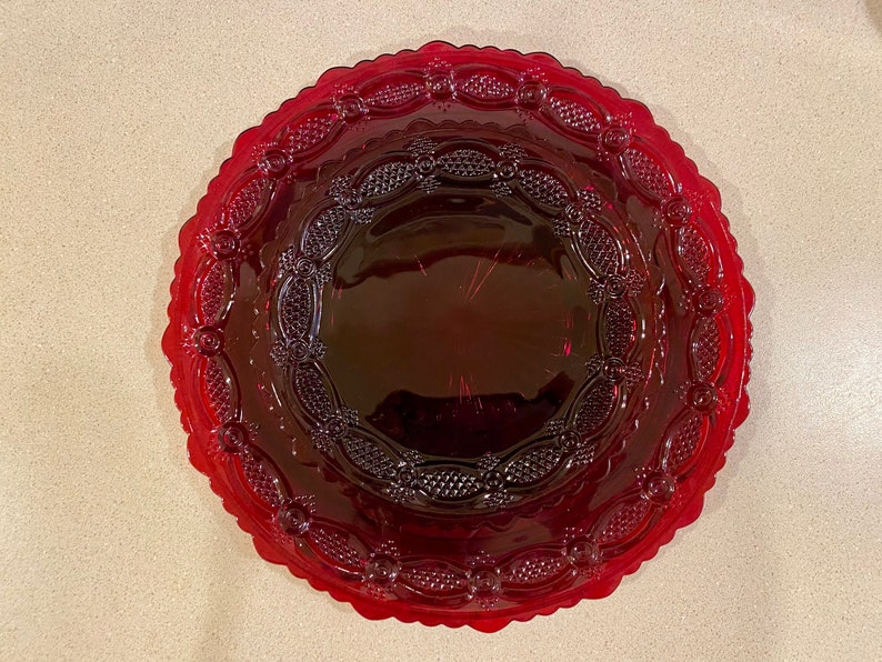 Vintage Avon Cape Cod Ruby Red 1876 Dinnerware China Set 16 Pcs. - Etsy