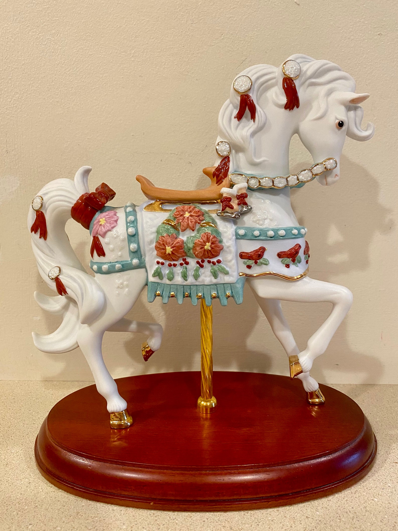 Lenox Christmas Carousel Horse 2005 Slade and Skates 9" by 8.5" Limited ...