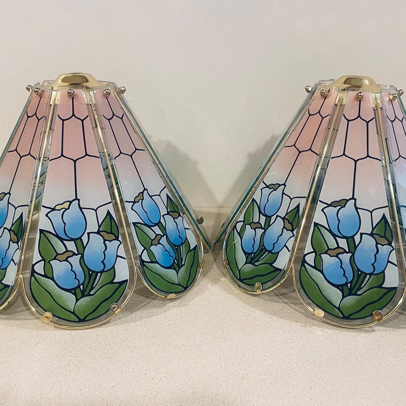 Vintage Glass Shades - Etsy