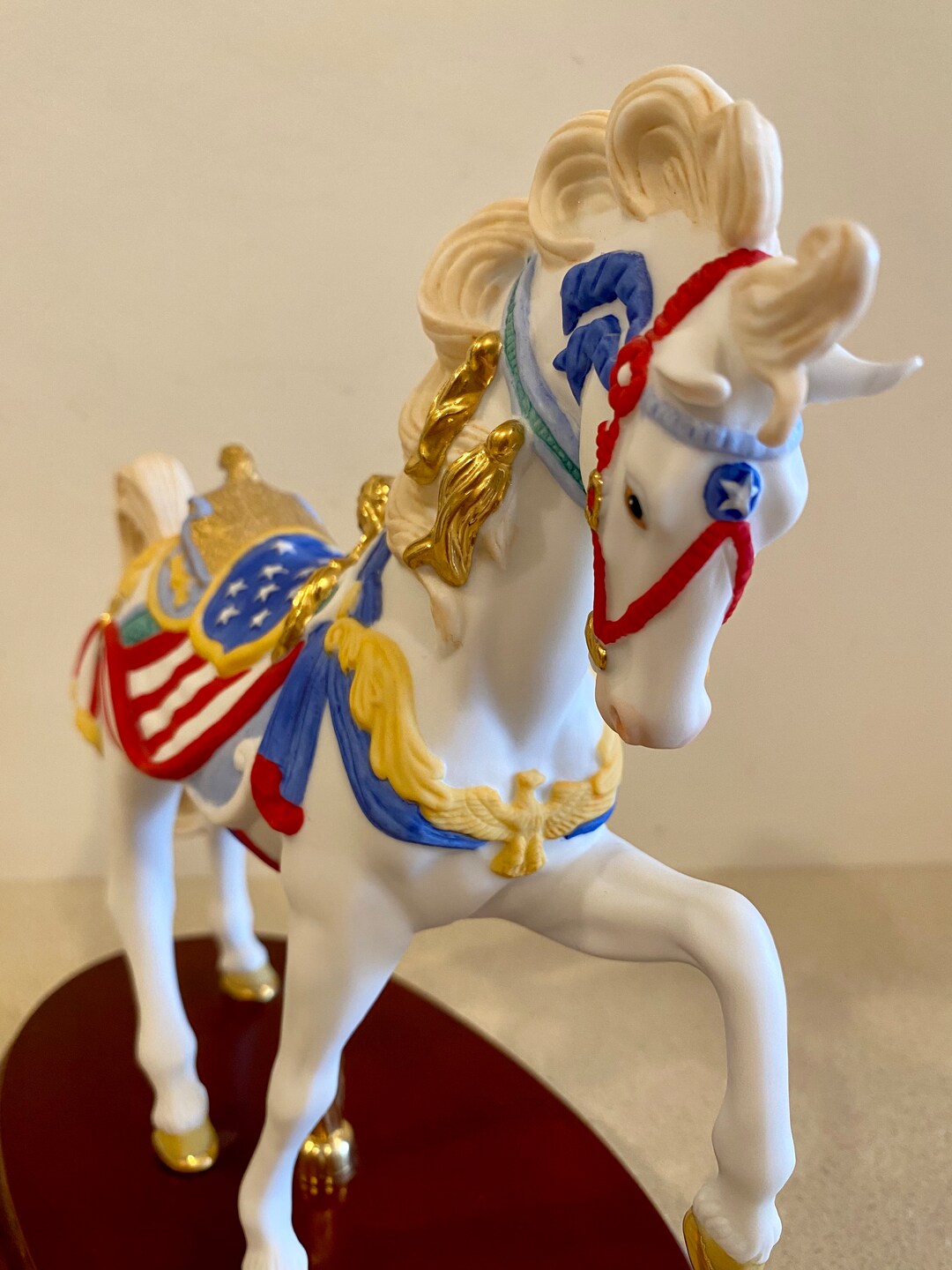 Lenox Carousel Horse 1991 Pride of America 7.75"h 8.5"l - Etsy