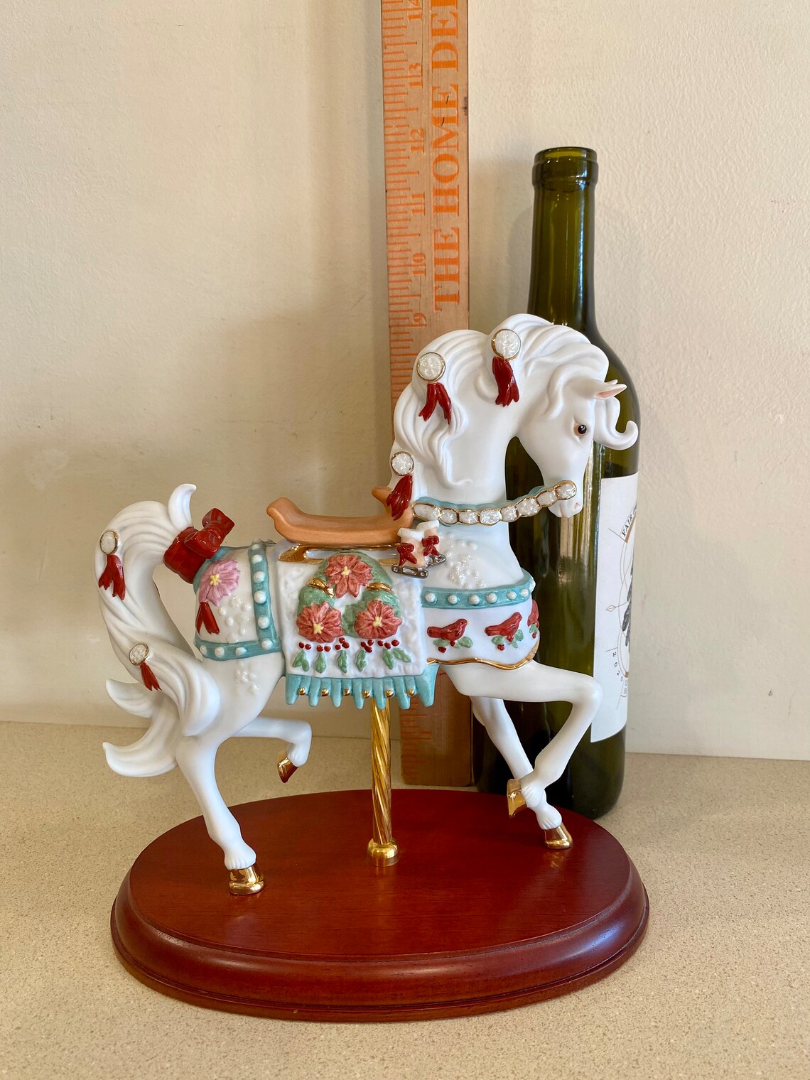 Lenox Christmas Carousel Horse 2005 Slade and Skates 9" by 8.5" Limited ...