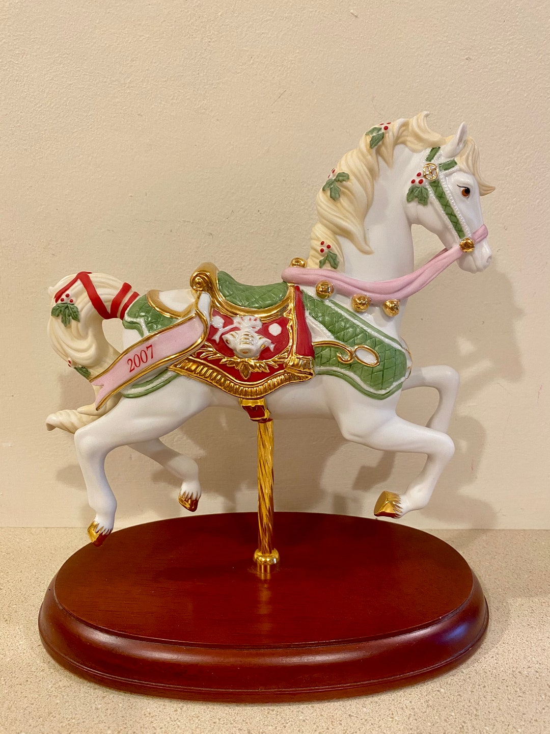 Lenox Christmas Carousel Horse 2007 Limited Edition 8.5" by 8.5" - Etsy