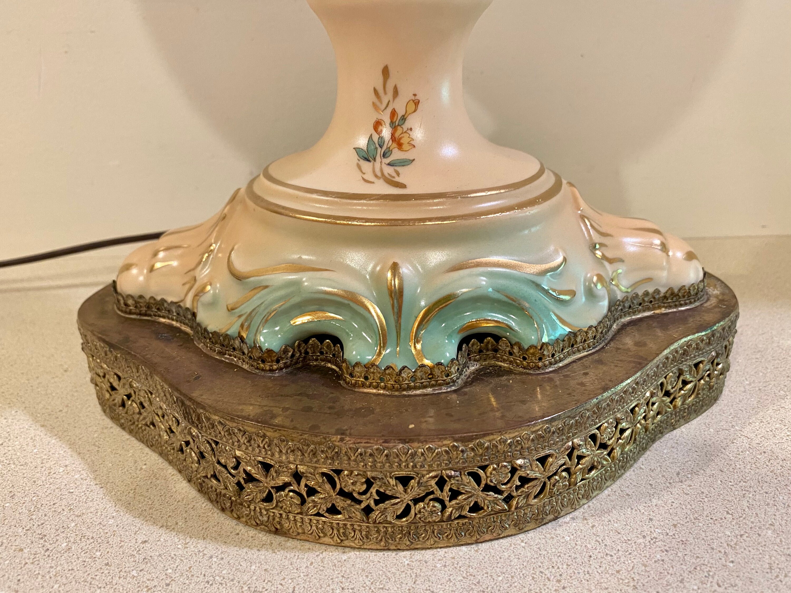 Hanley Staffordshire Porcelain Lamp (no Shade) "a Bit of Old England ...