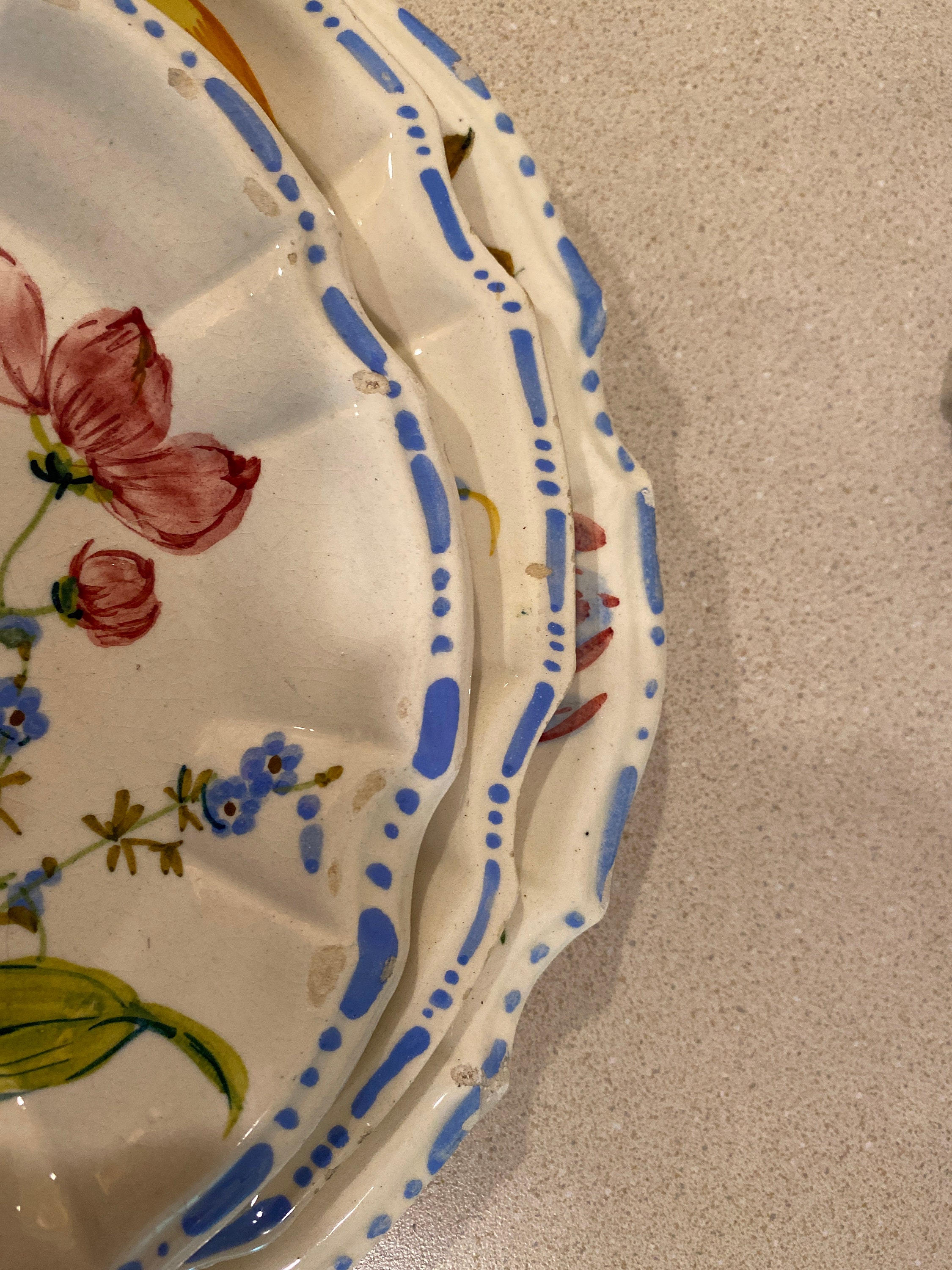 Variations of Antique Italian Renaissance Revival Pattern Ceramic ...