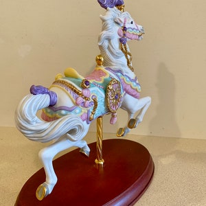 Lenox 1990 Carousel Horse Charger 9"h 8.5"l - Etsy