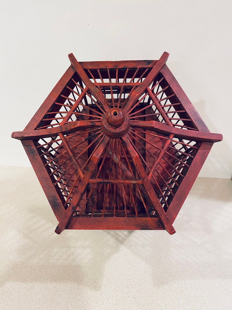 All Wood Hand Crafted Hexagon Bird Cage 12.75"h 13.5"w - Etsy