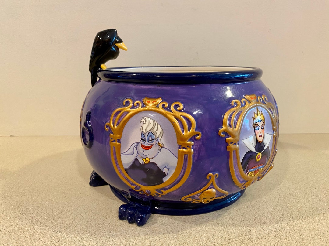 Disney Villains Candy Bowl With Crow Ceramic 6"h 10.25"w 8H W/crow - Etsy