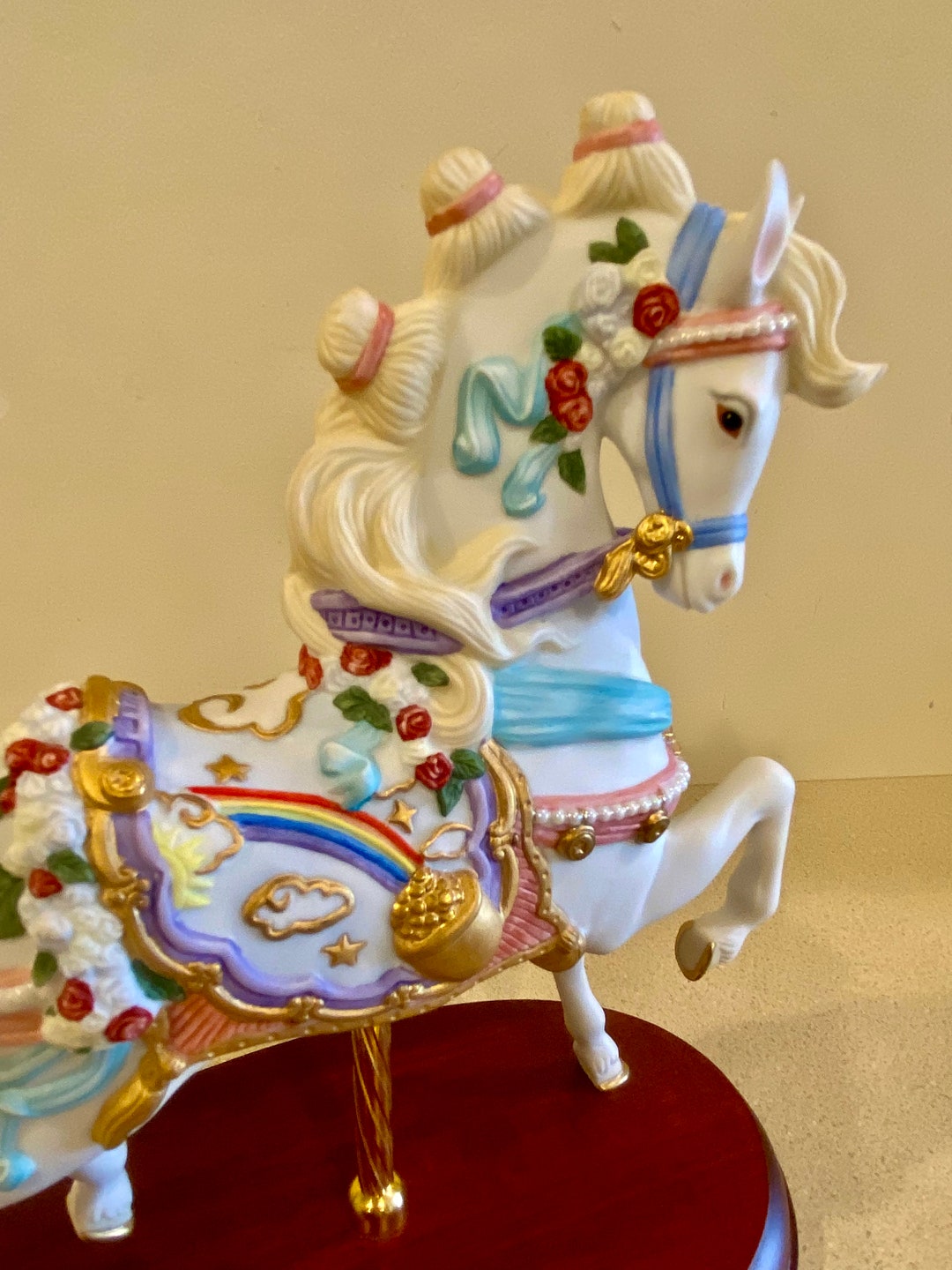 Lenox 1998 Carousel Rainbow Horse 8"h 8.5"l Limited Edition - Etsy