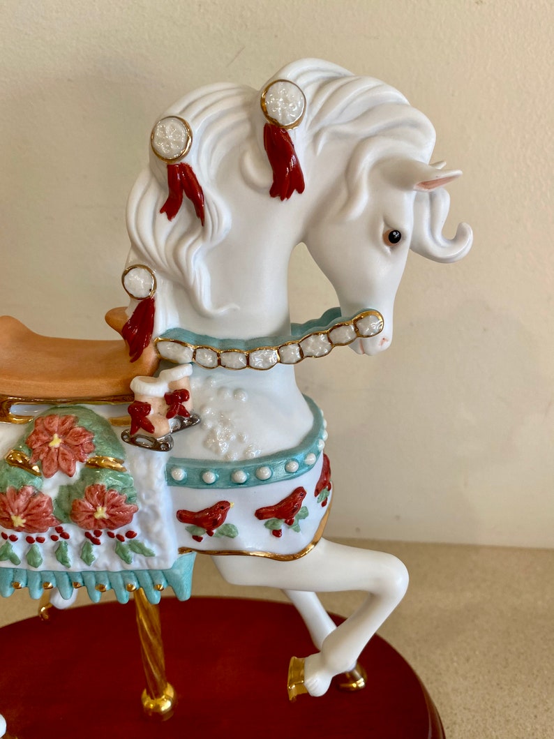 Lenox Christmas Carousel Horse 2005 Slade and Skates 9" by 8.5" Limited ...