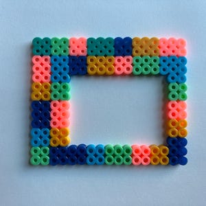 Perler Bead Mini Magnetic Photo Frame With Your Photo Print Included ...