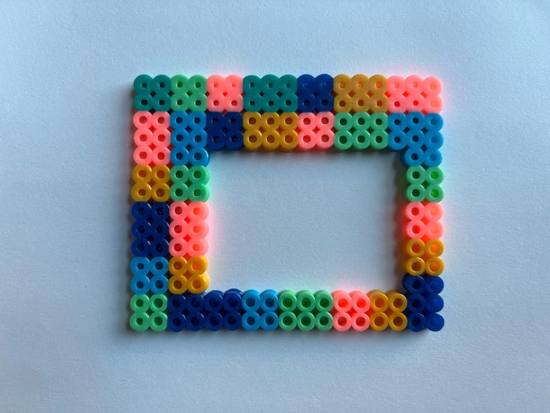 Perler Bead Mini Magnetic Photo Frame With Your Photo Print Included ...