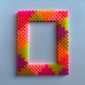 Perler Bead Mini Magnetic Photo Frame With Your Photo Print Included ...