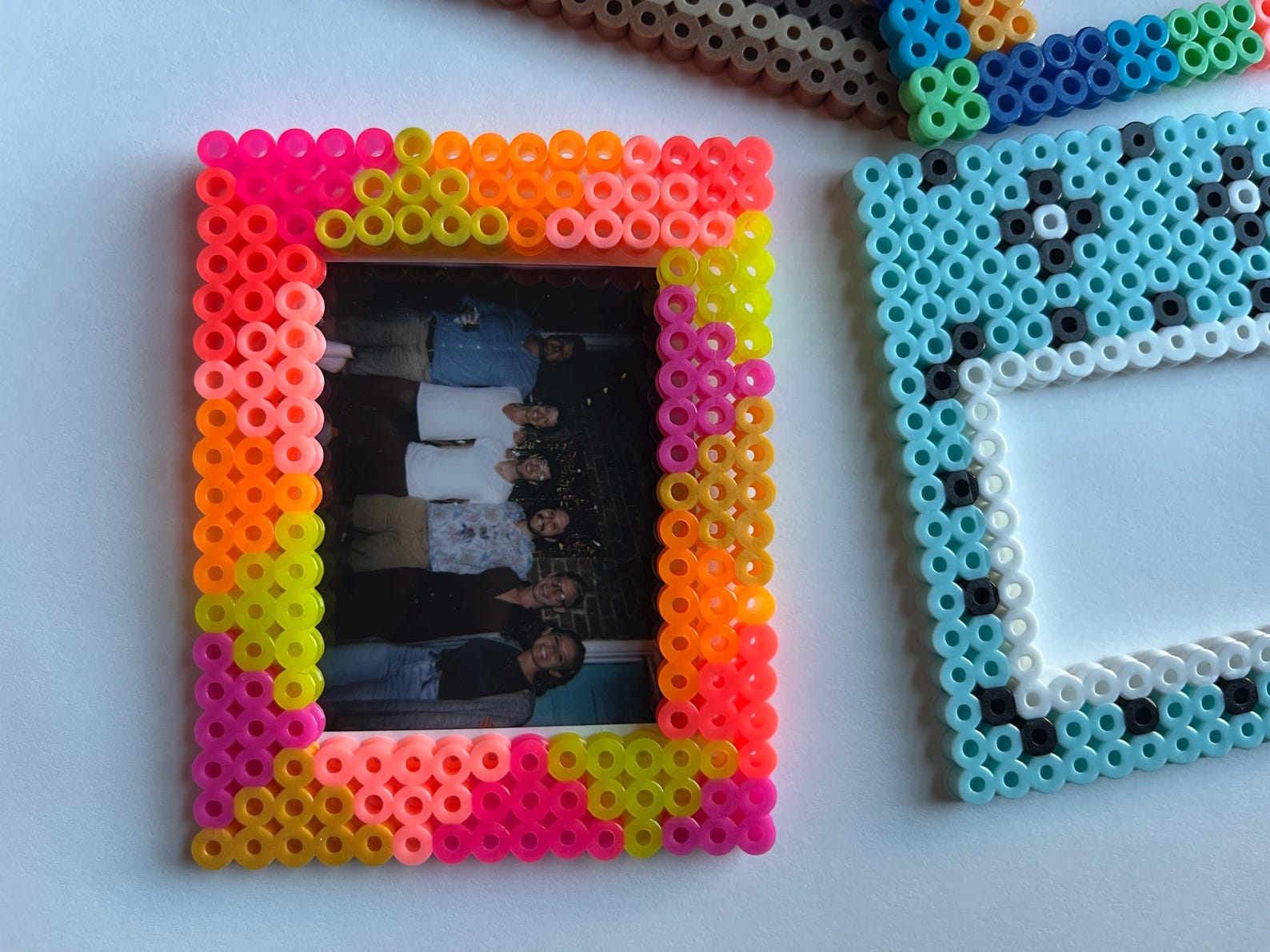 Perler Bead Mini Magnetic Photo Frame With Your Photo Print Included ...