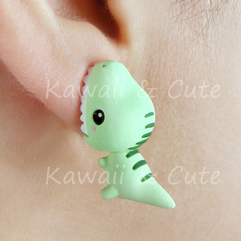 Dinosaur Earrings - Etsy