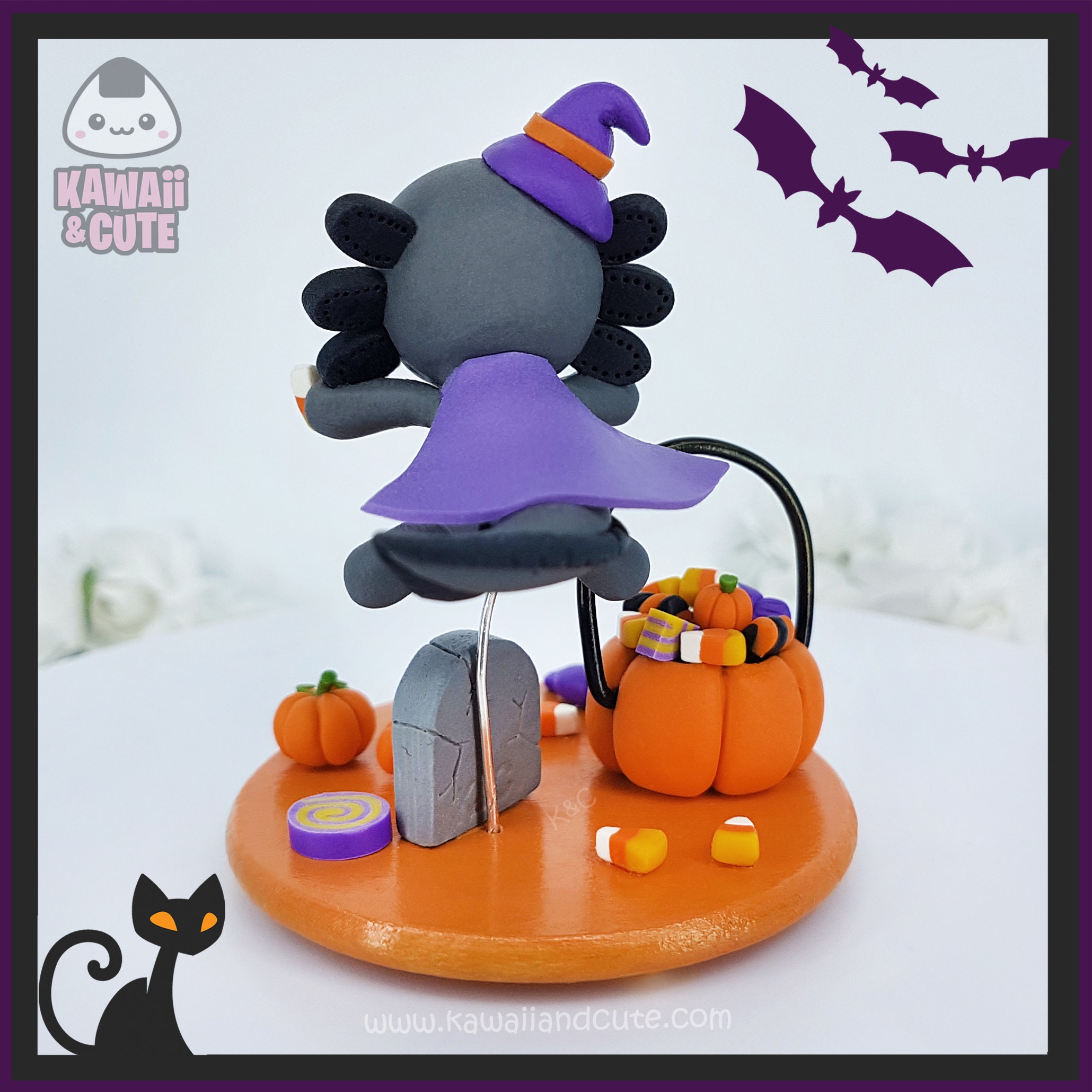 Halloween Axolotl Figure Dark Axolotl Funny Figure Handmade - Etsy