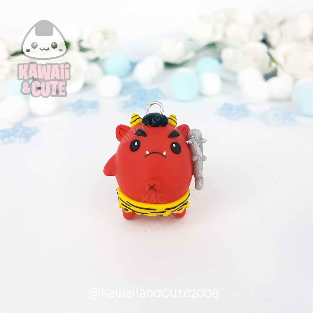 Red Oni Japan Demon Kawaii Special Gift for Birthday, Japanese Yokai or ...