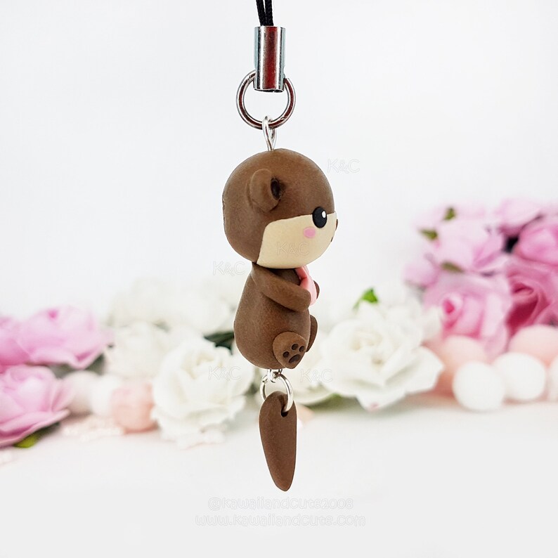Kawaii Otter keychain Cute otter special gifts for sea world | Etsy