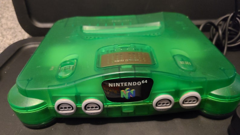 Vintage Original Nintendo N64 Video Game Complete JUNGLE GREEN - Etsy