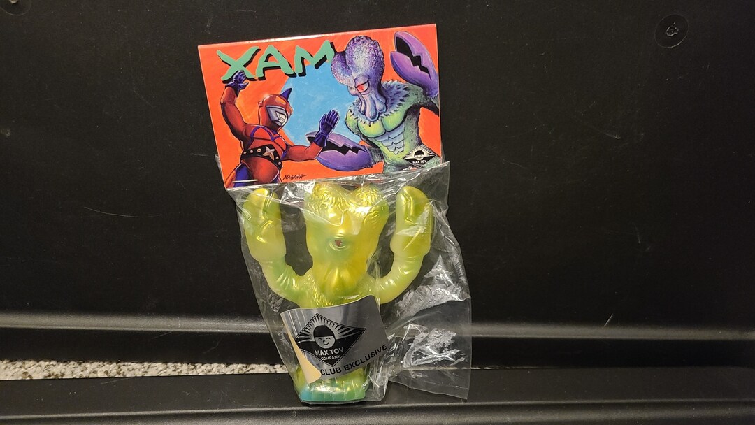 Vintage Green Alien Xam Finger Vinyl Puppet Max Toy Club Exclusive ...