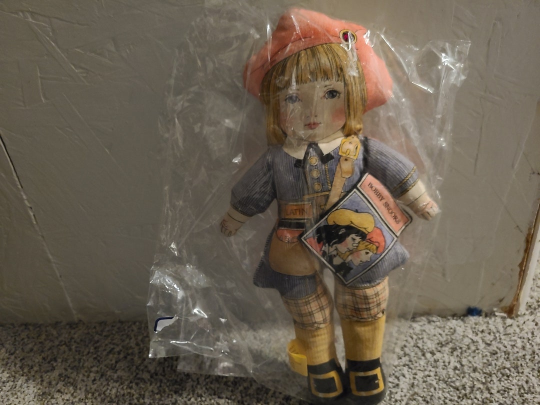 Vintage the Toy Works 2-sided Bobby Snooks Jack Spry 2-sided Cloth Doll ...