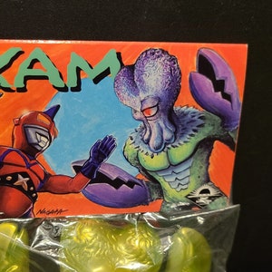 Vintage Green Alien Xam Finger Vinyl Puppet Max Toy Club Exclusive ...