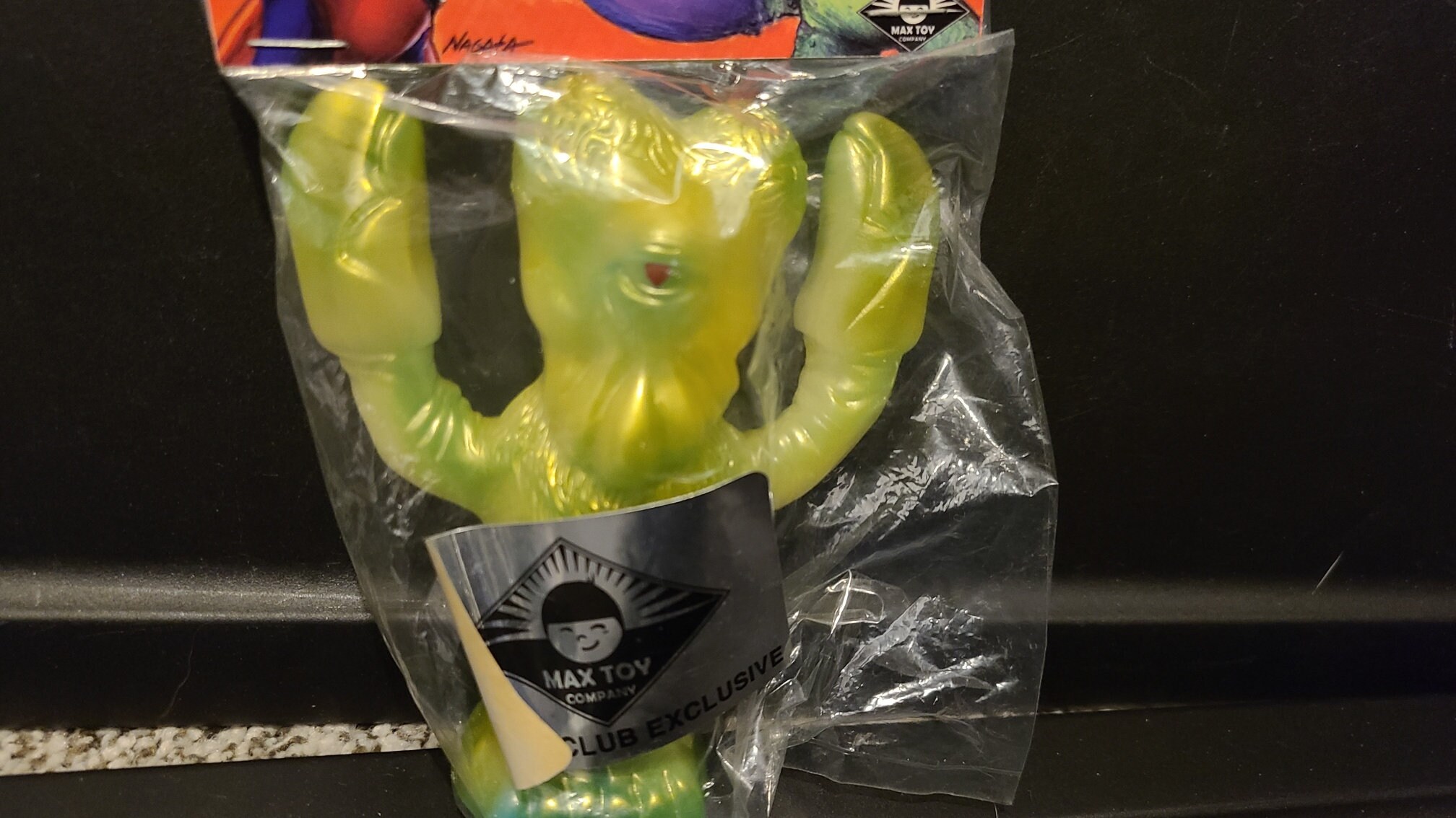 Vintage Green Alien Xam Finger Vinyl Puppet Max Toy Club Exclusive ...