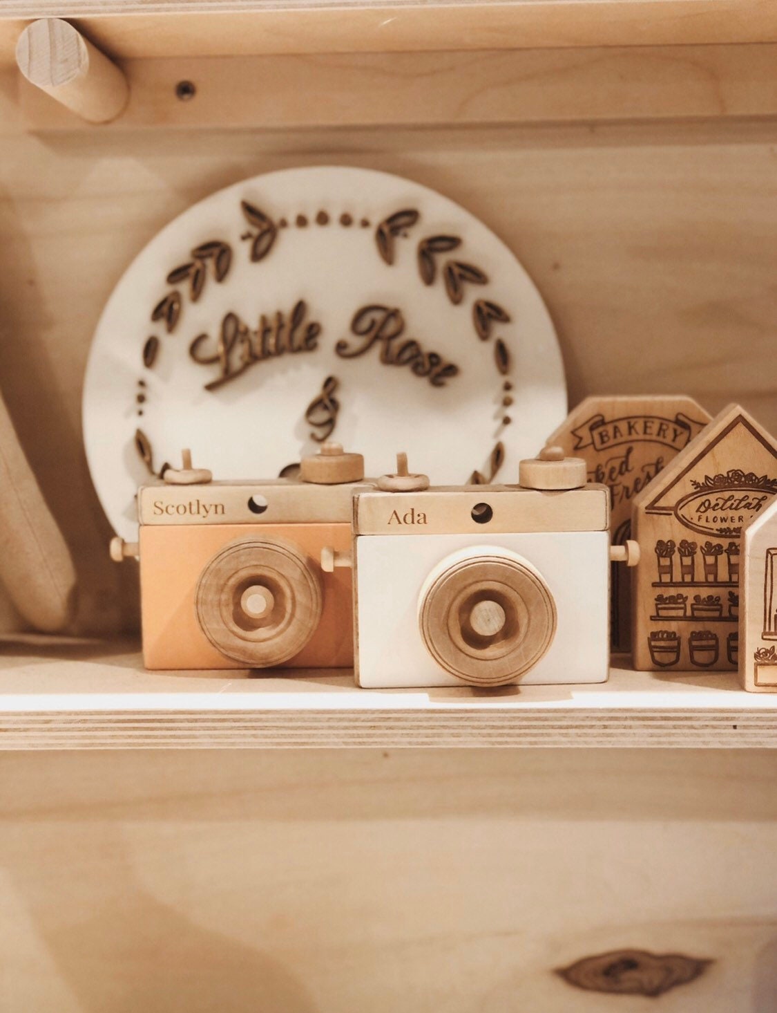 Wooden Camera White Wooden Camera Homemade Wooden Toy - Etsy