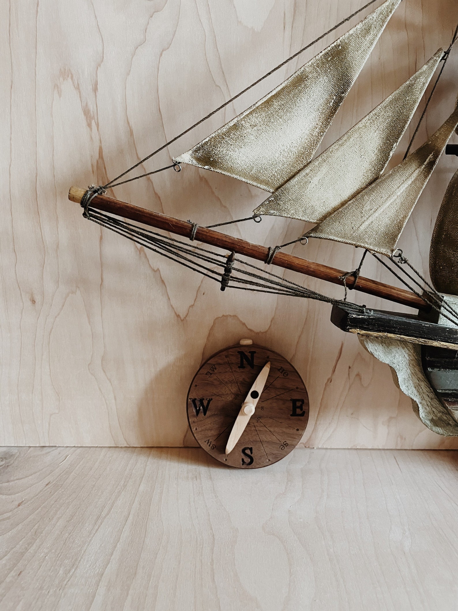 Wooden WALNUT Toy Compass Toy Compass Kids Compass Wooden | Etsy