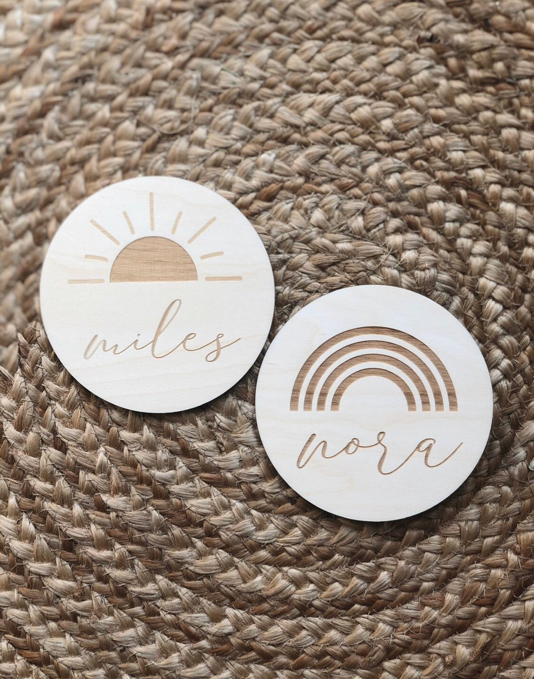 Engraved Baby Name Sign, Calligraphy Style, Wooden Baby Name Sign, Baby ...