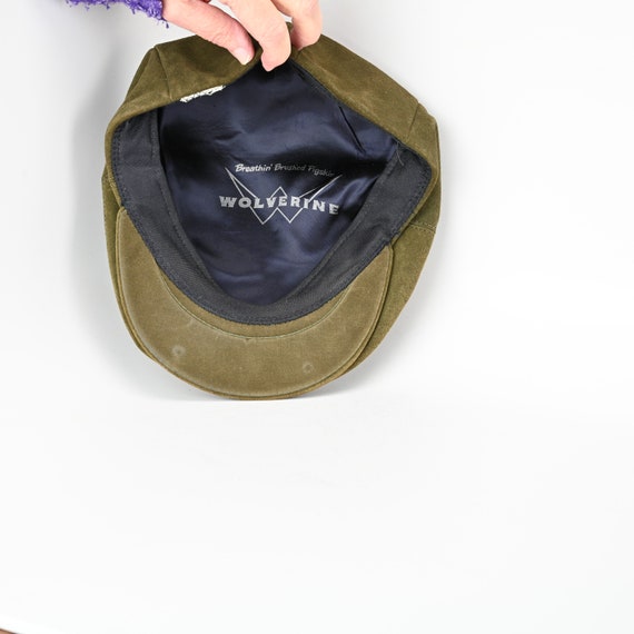 Vintage Wolverine Brushed Pig Skin flat cap - 7 1/4 a… - Gem