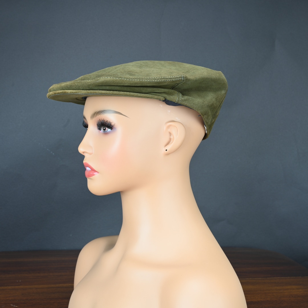 Vintage Wolverine Brushed Pig Skin Flat Cap - 7 1/4 Approximate Size ...