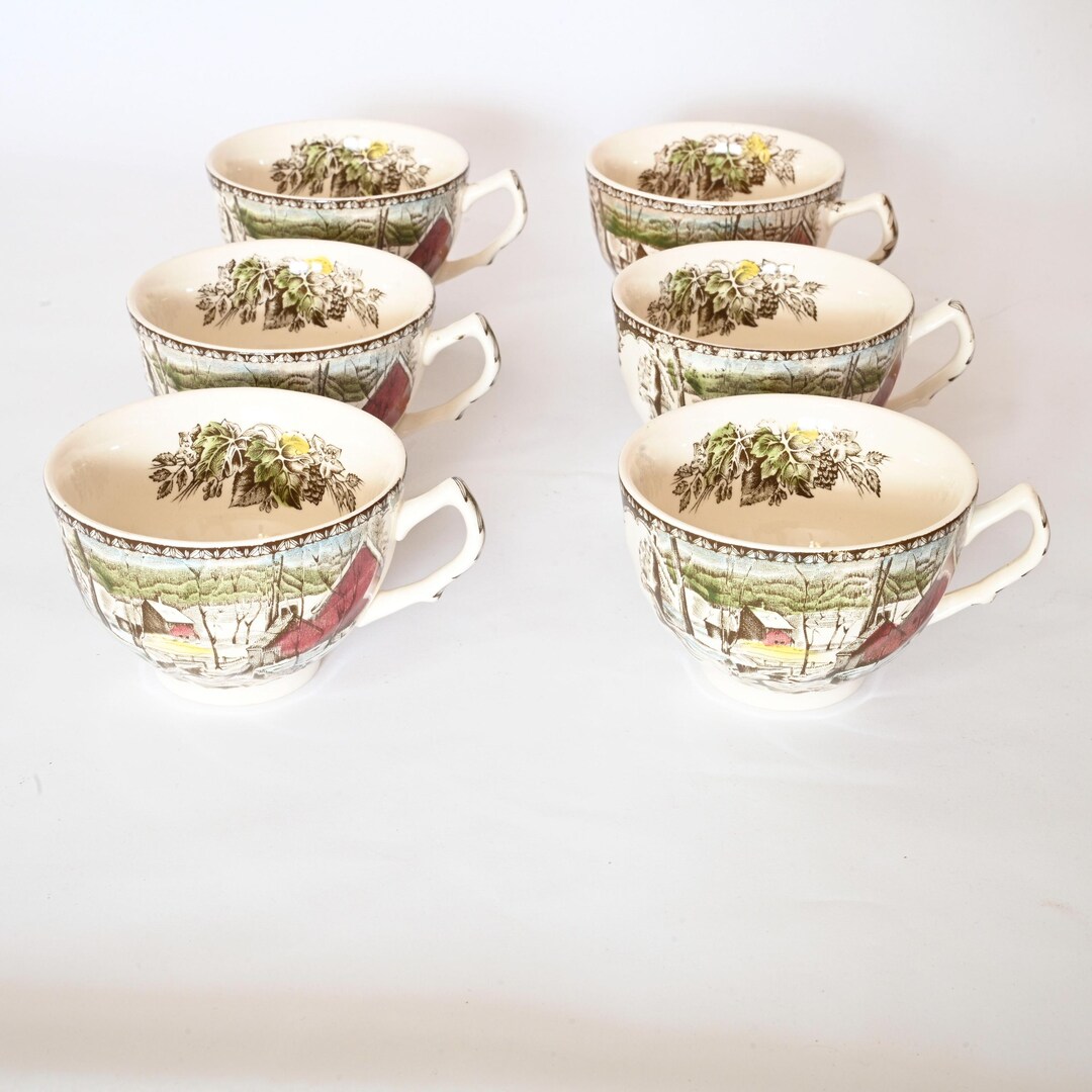 Johnson Brothers the Friendly Village Ice House Cups Set of 6 Cups Only ...