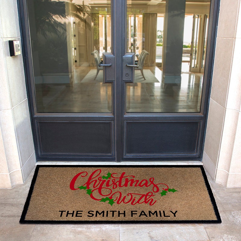 Christmas Door Mat - Etsy