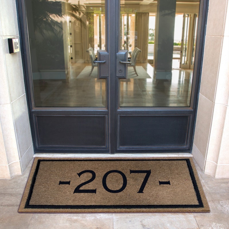 Custom Door Mats Number - Etsy