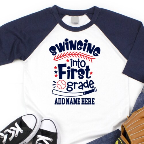 Swinging Into Second Grade Boys 2nd Grade Shirt Boys Back to - Etsy