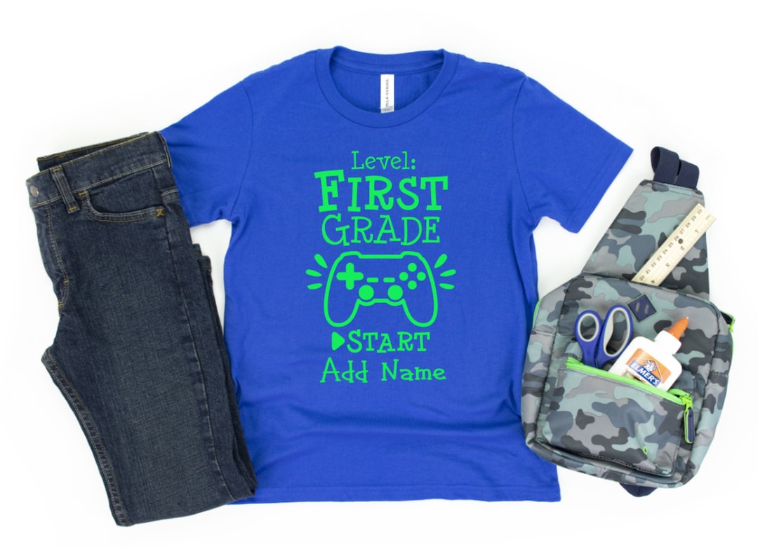 Level First Grade Boys First Grade Shirt First Grade Shirt Etsy level-first-grade-boys-first-grade-shirt-first-grade-shirt-etsy