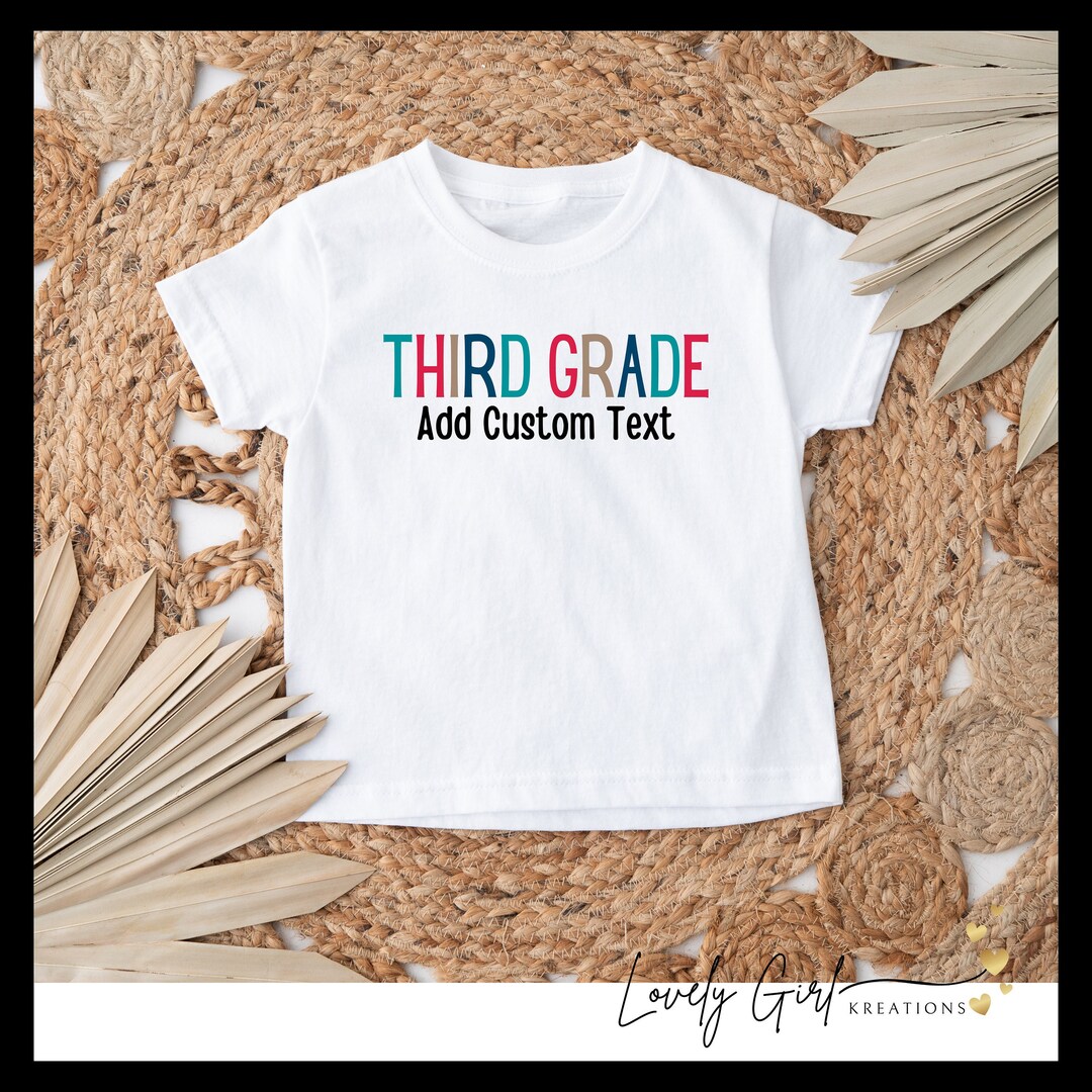 3rd Grade Shirt, Girls Third Grade Shirt, Third Grade Girl, Girls Back ...