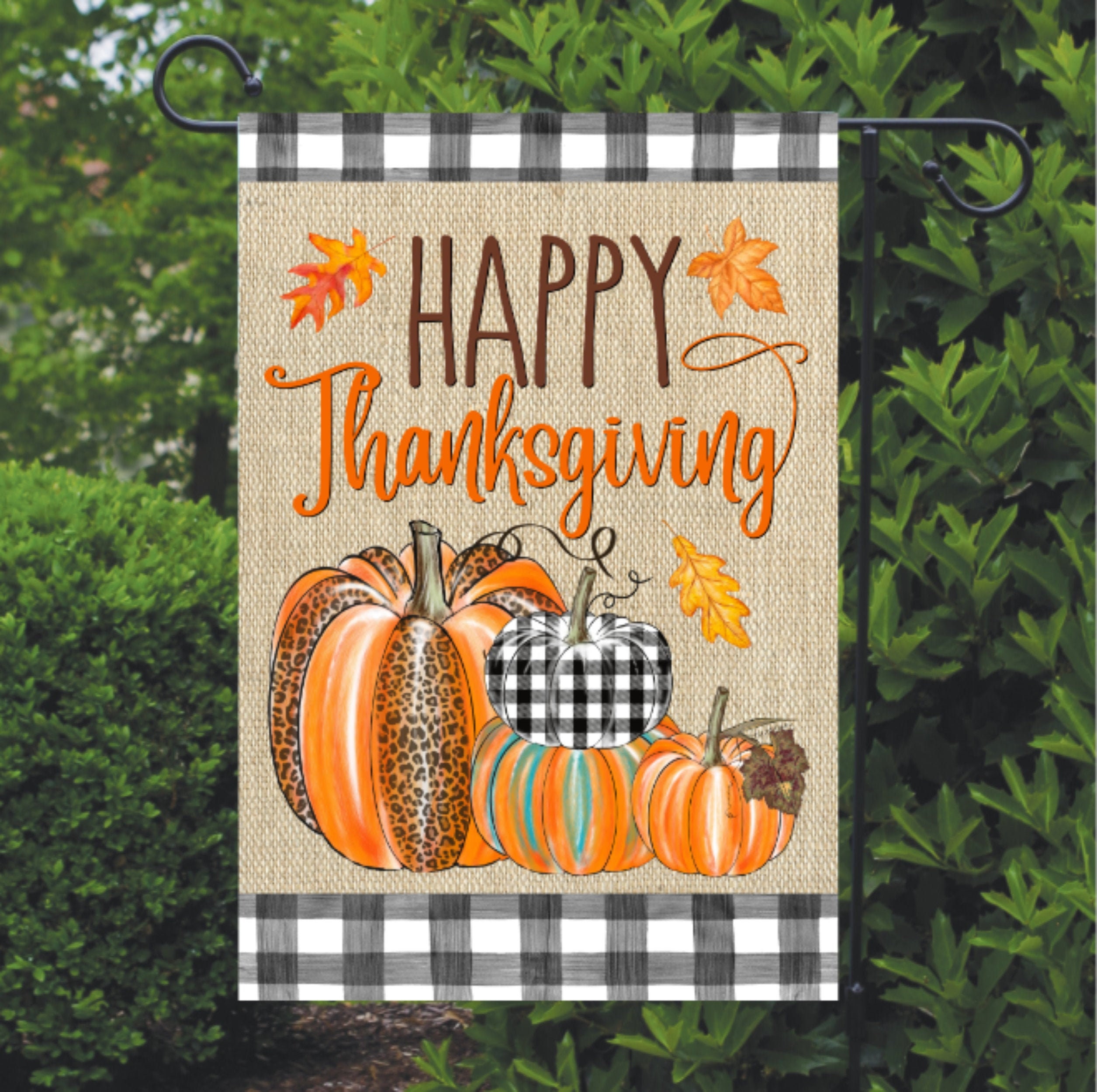 Thanksgiving Yard Flag Happy Thanksgiving Yard Flag | Etsy