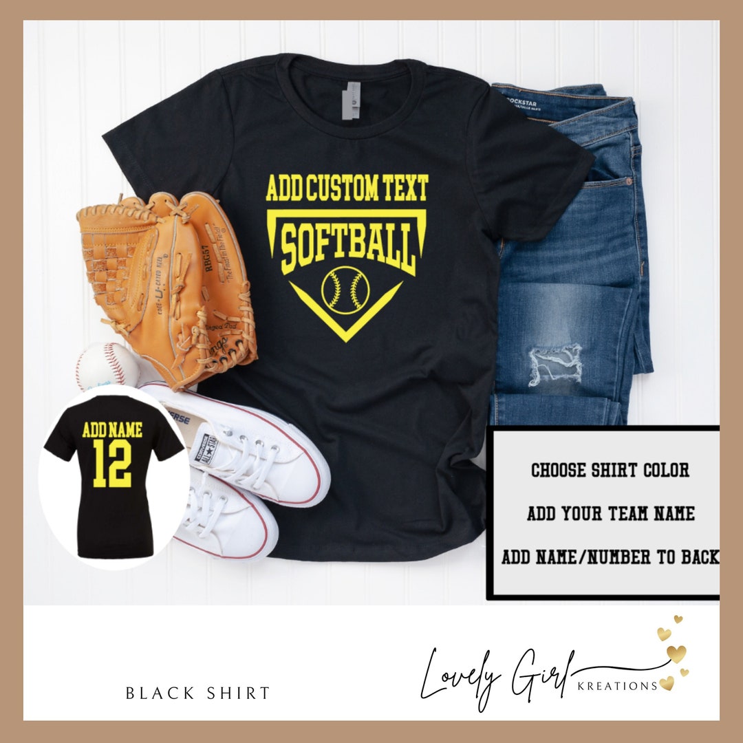 Softball Mascot, Softball Shirt, Custom Softball Shirt, Softball Team ...