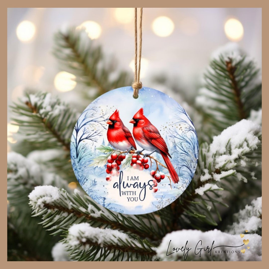 Cardinal Ornament, Cardinal Memorial, Cardinal Christmas Ornament, in ...