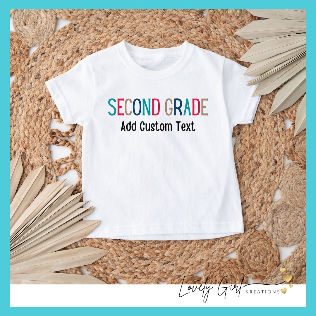 2nd Grade Shirt, Girls Second Grade Shirt, Second Grade Girl, Girls ...