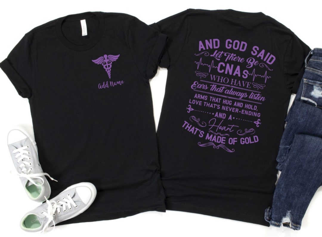CNA Shirt, Personalized CNA Shirt, CNA Prayer, Certified Nursing ...